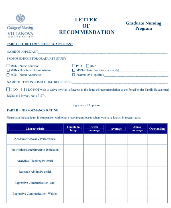 13+ Sample Nursing Reference Letter - Sample, Example Format Download