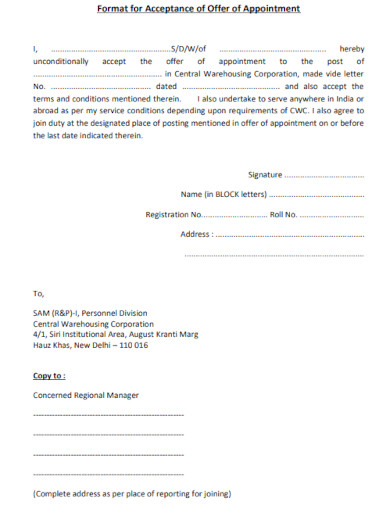 13+ Sample Official Appointment Letters