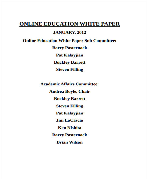 33+ White Paper Templates in PDF