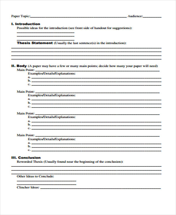  Basic Paper Outline What Is A Research Paper Outline 2019 02 21