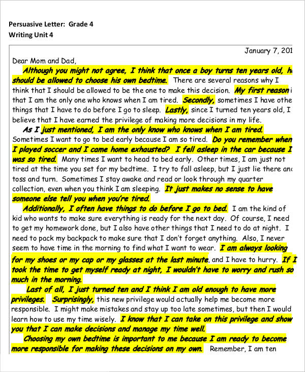  Persuasive Letters Written By Students How To Write A Persuasive 