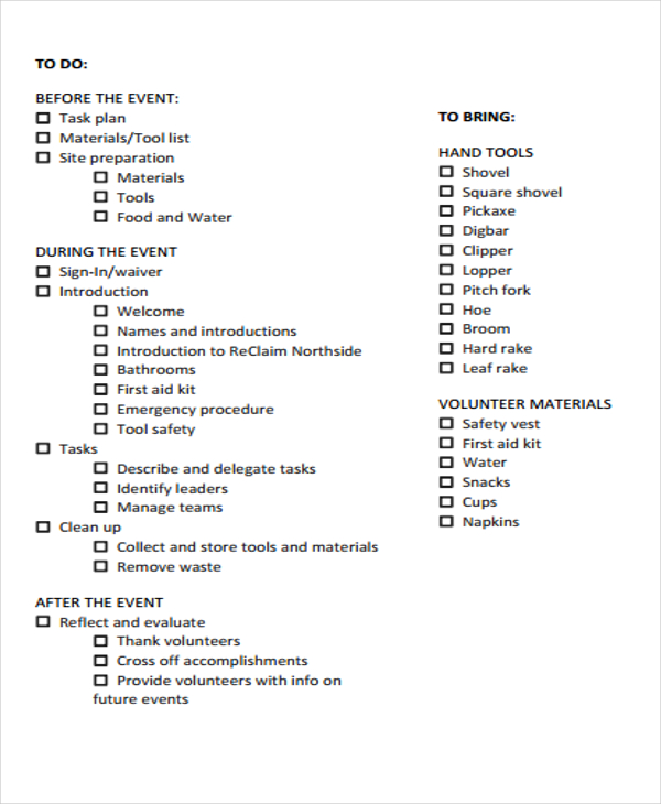 20+ Free Task List Templates