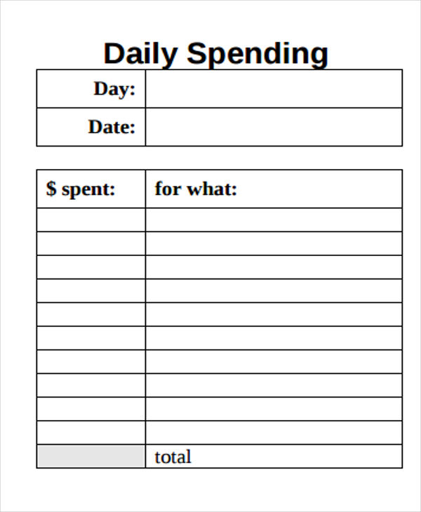 15 Daily Budget Template Free Word Excel PDF Formats Samples 