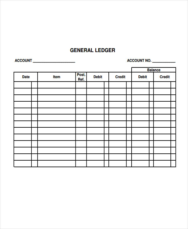 4 Ledger Paper Templates Free Samples Examples Format Download