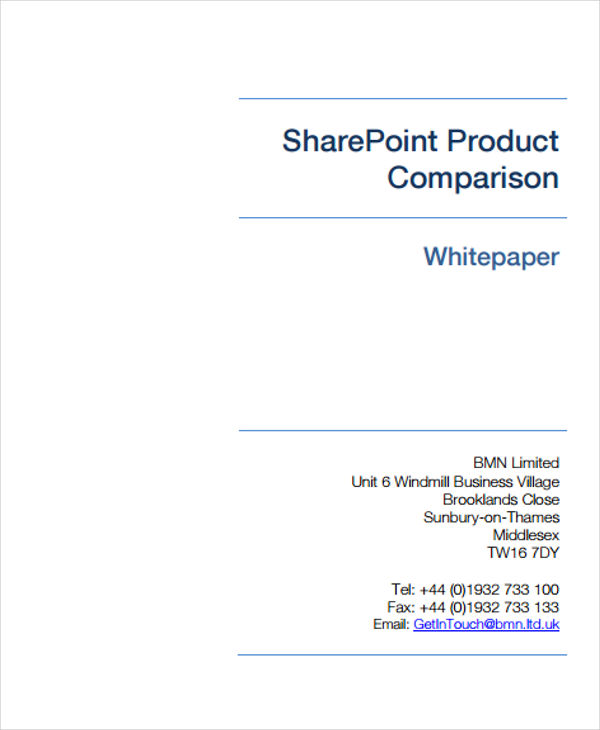 43+ Free White Paper Templates