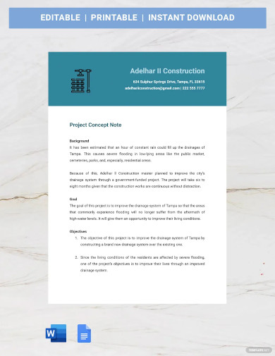 Concept Note Templates - 11+ Free Word, PDF Format Download