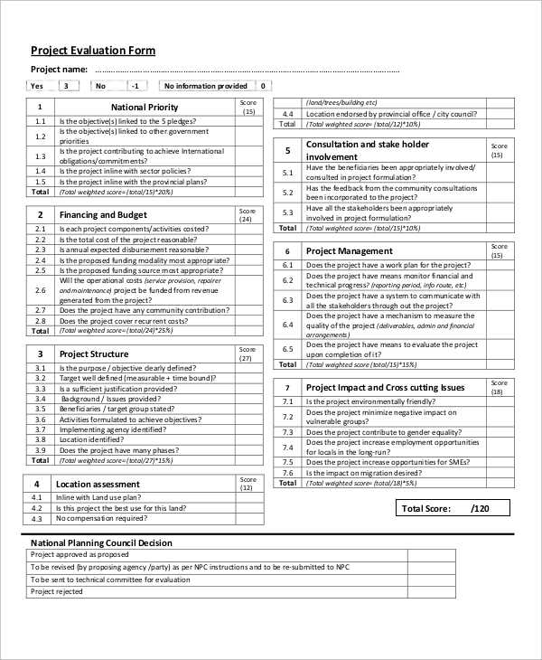 13+ Evaluation Sheet Templates -Free Sample, Example Format Download