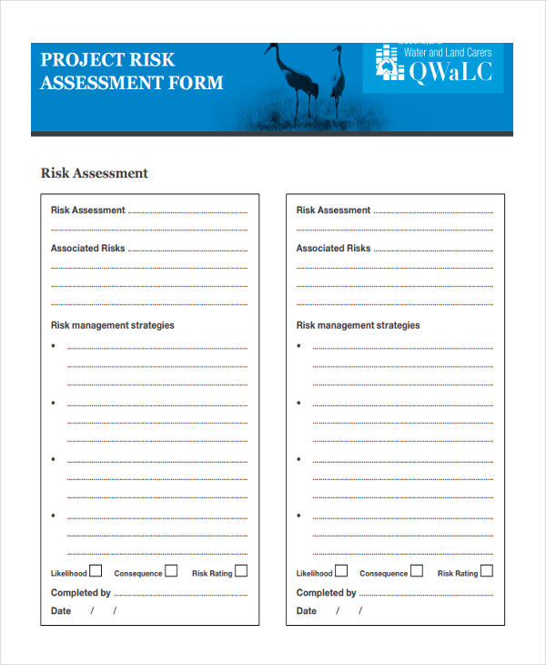 26+ Risk Assessment Form Templates