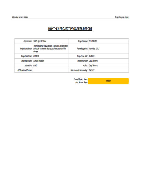 39+ Monthly Report Templates in PDF