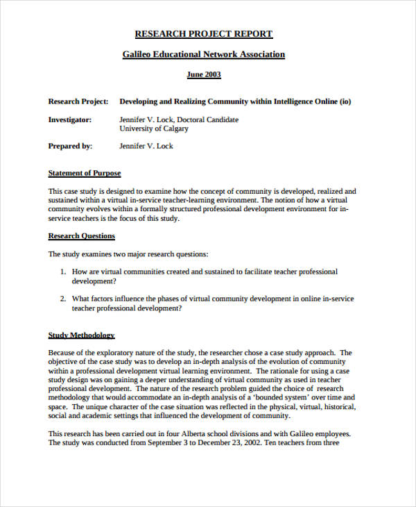 27 Project Report Formats Word PDF Docs Free Premium Templates