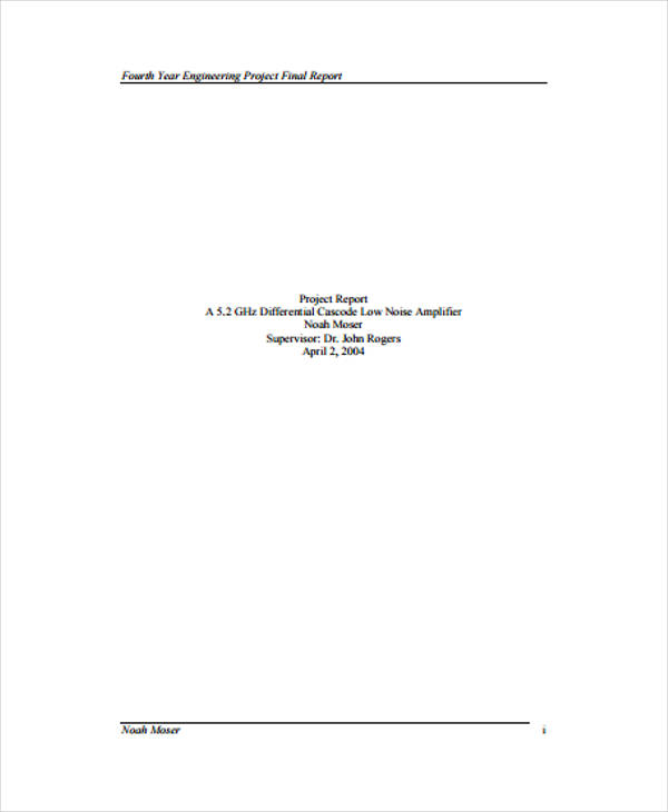 58+ Project Report Samples - Word, PDF, Docs