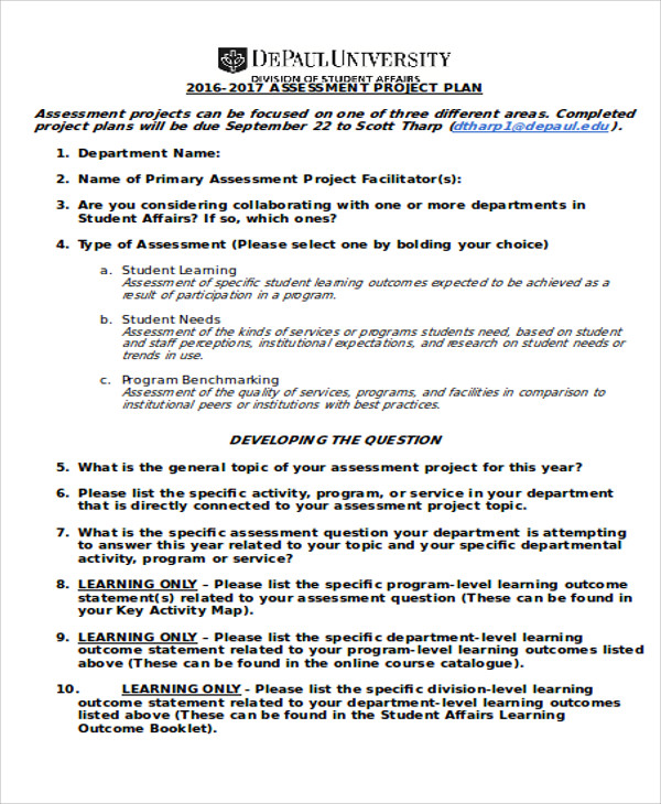 47+ Assessment Templates in Word, Pages, Docs, PDF