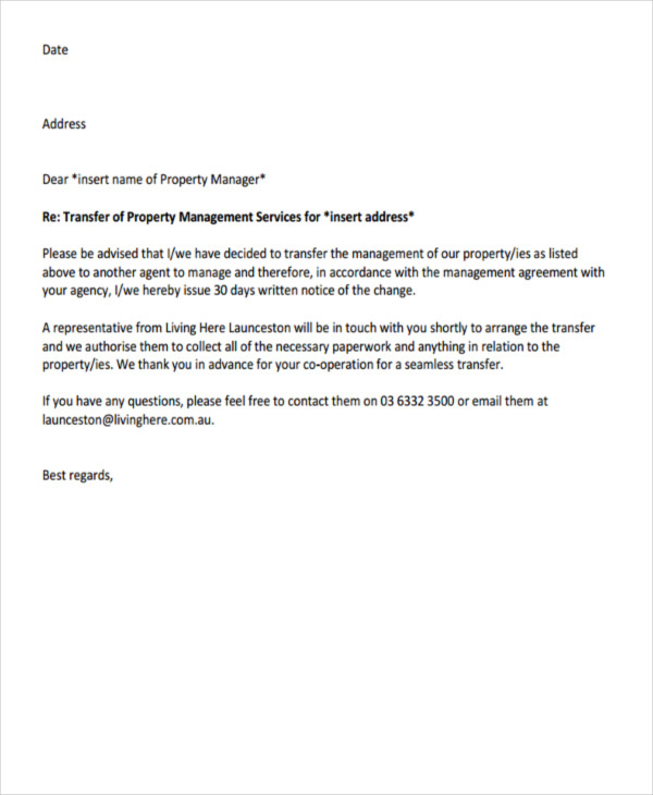 26+ Transfer Letter Templates in PDF