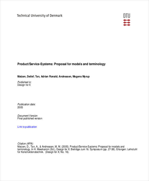 26+ Service Proposal Samples - Word, PDF, Pages