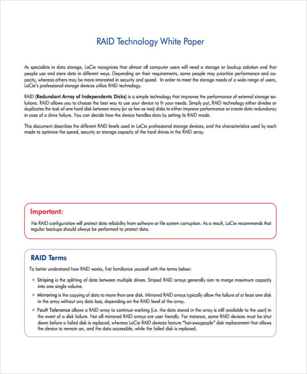 33+ White Paper Templates in PDF