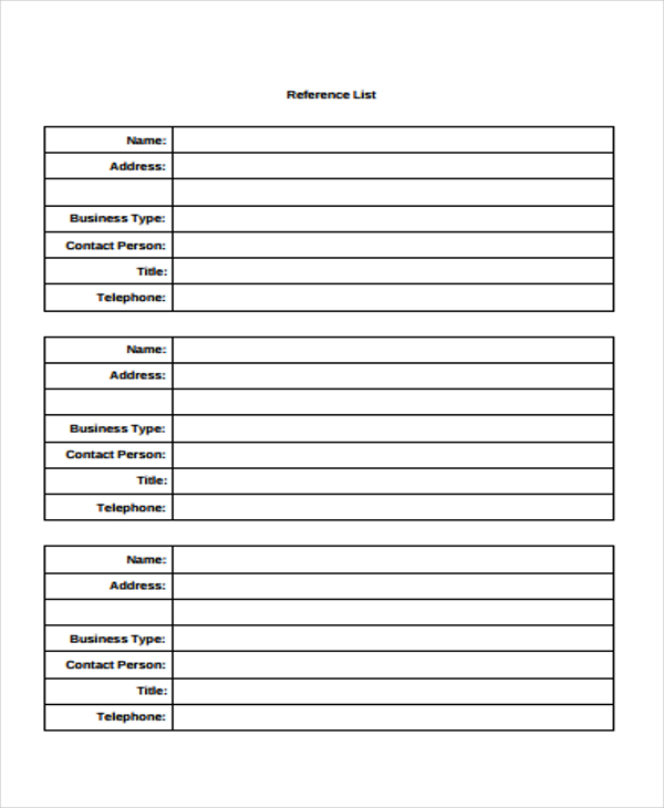 Address List Templates -7+ Free Word, PDF Format Download