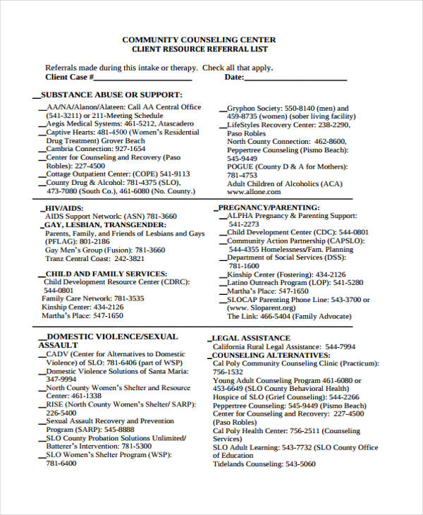 9+ Client List Templates - Free Samples, Examples Format Download