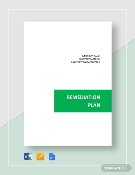 18+ Remediation Plan Templates -Free Sample, Example Format Download