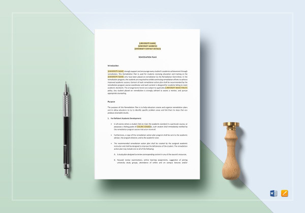 18+ Remediation Plan Templates -Free Sample, Example Format Download