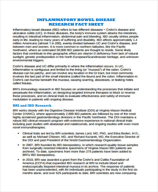 32 Fact Sheet Templates in PDF