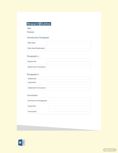 44+ Outline Templates in Word