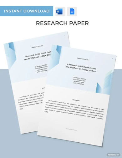 31+ Research Paper Templates in PDF | Word | Google Docs | Apple Pages