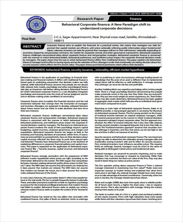 31+ Research Paper Templates in PDF | Word | Google Docs | Apple Pages