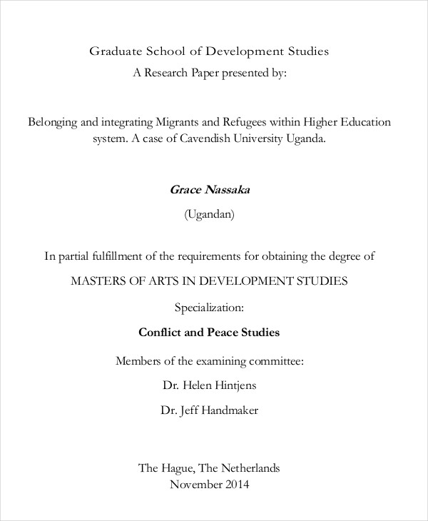 38+ Research Paper Samples - PDF