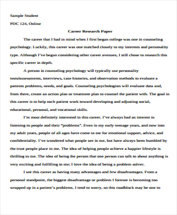  College Paper Format Example Example 1 2022 11 10