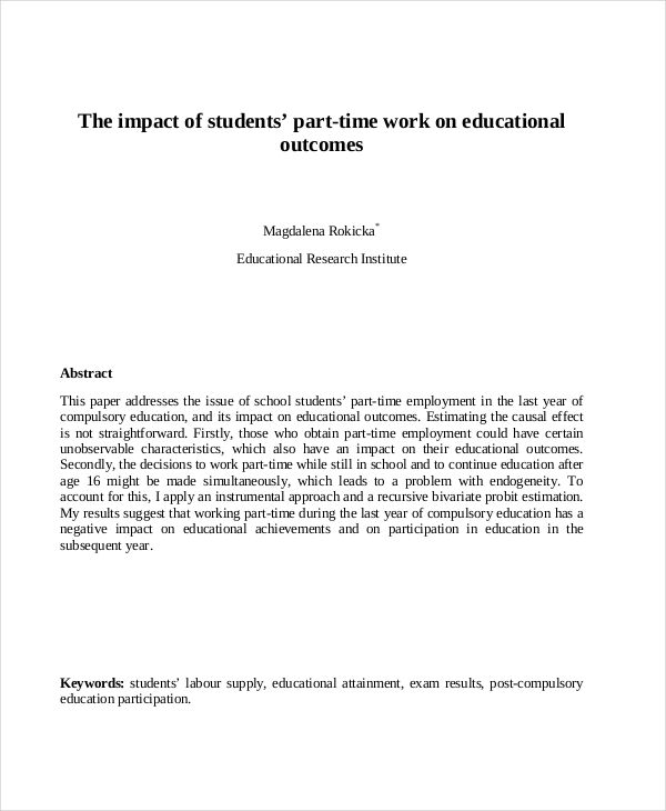 38+ Research Paper Samples - PDF