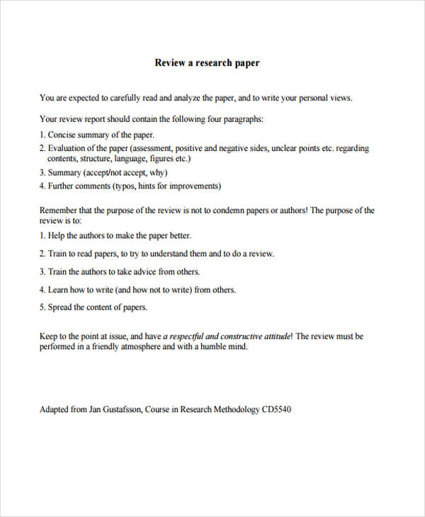 26+ Paper Format Templates -PDF