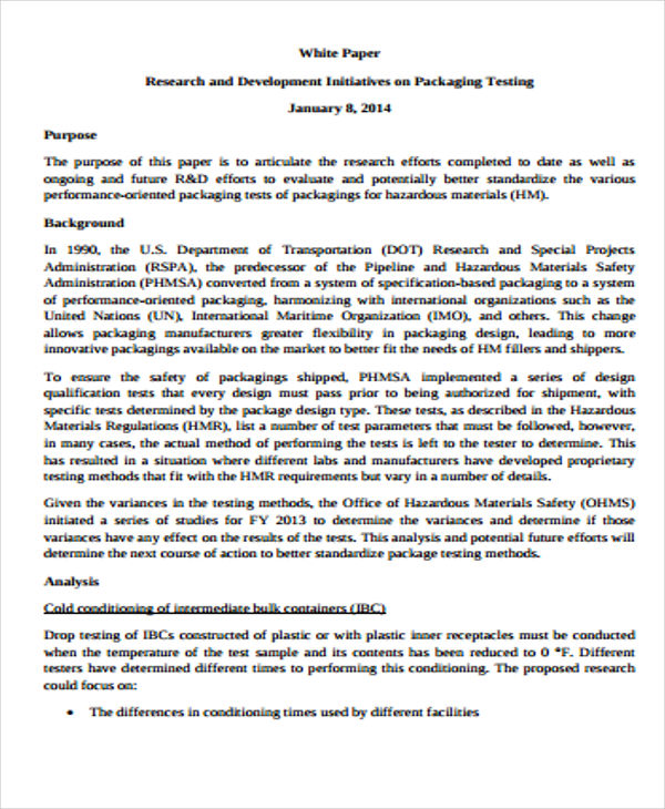 36 White Paper Examples