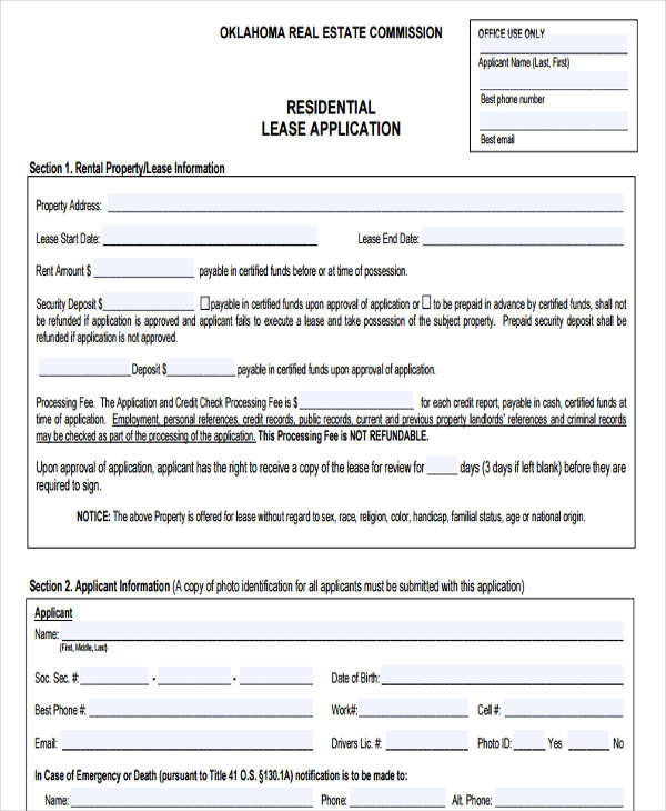 28+ Rental Application in PDF