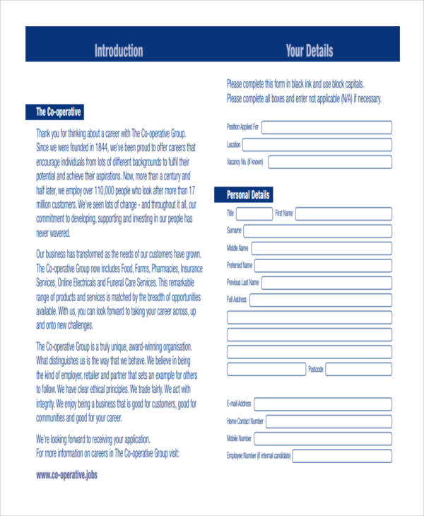 33+ Job Application Templates