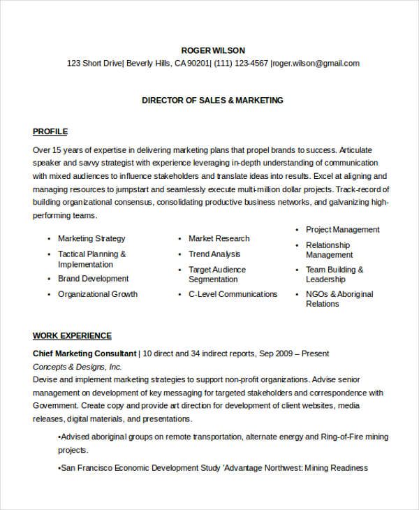 27+ Marketing Resume Templates in PDF