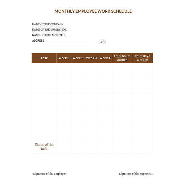 25+ Microsoft Word Schedule Templates