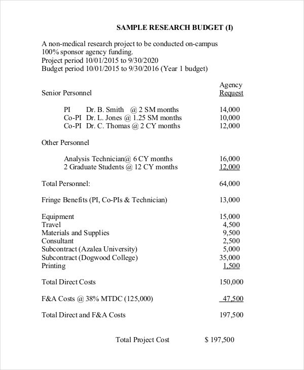 Research Proposal Thesis Budget Sample Thesis Title Ideas For College