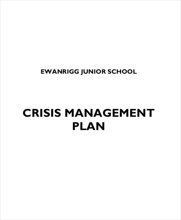 FREE 12 Crisis Management Plan Templates In PDF MS Word Pages Google Docs