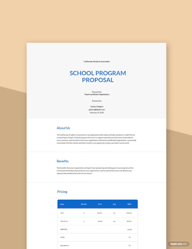 23+ Program Proposal Templates - Word, PDF, Google Docs, Apple Pages