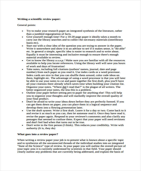 26+ Paper Format Templates -PDF