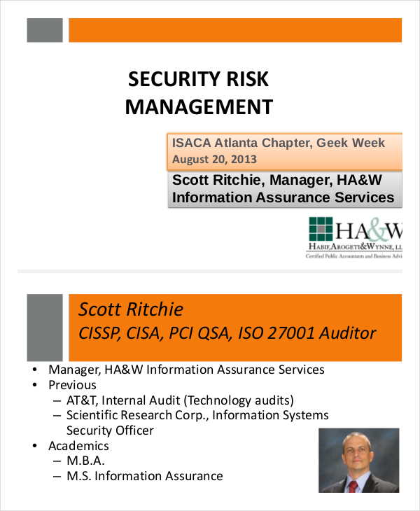 10 Security Risk Assessment Templates Free Samples