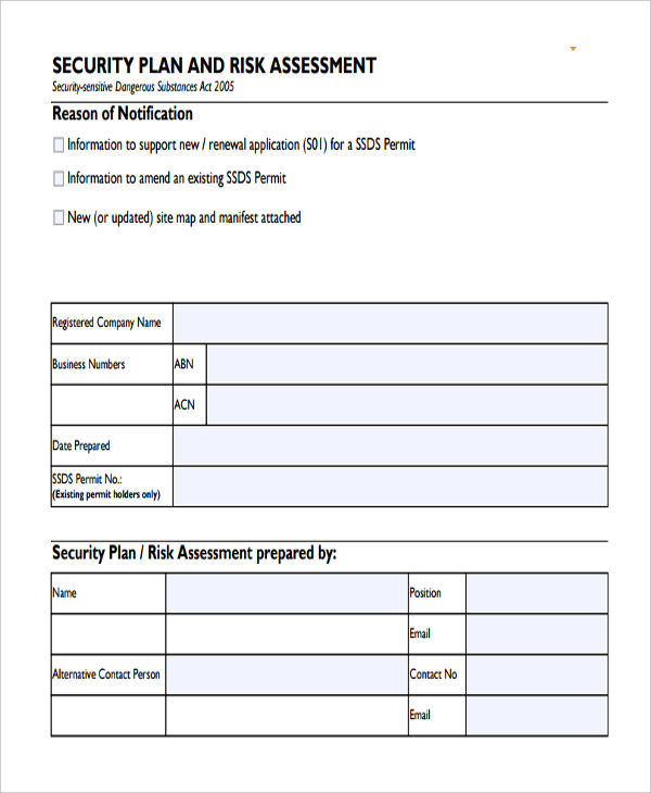 26+ Risk Assessment Form Templates