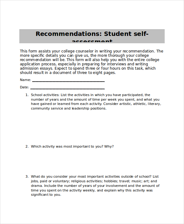 32+ Assessment Forms in PDF