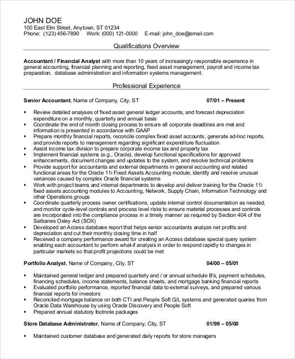 30+ Accountant Resume Templates In Pdf