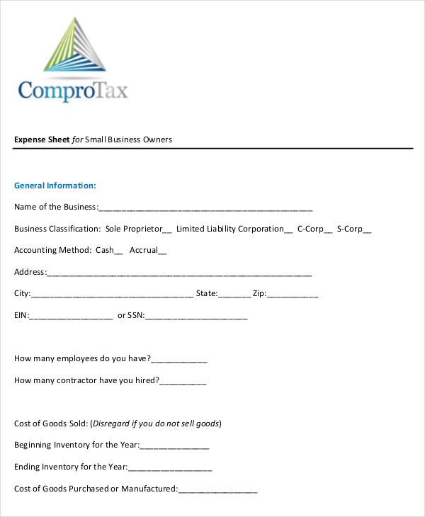 21+ Free Expense Sheet Templates