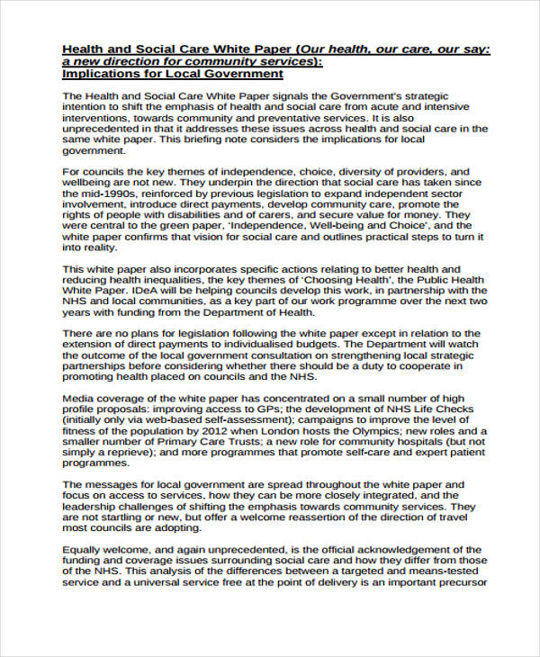 33+ White Paper Templates in PDF