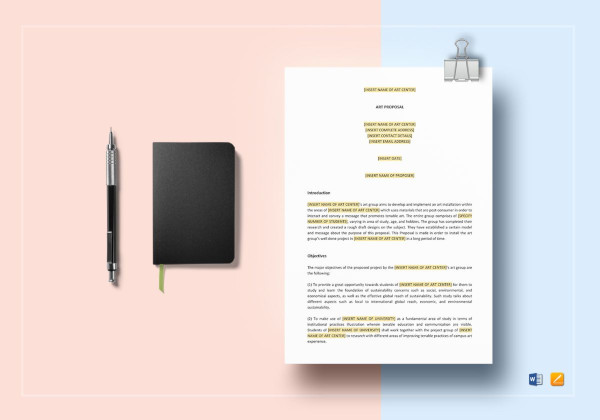 Art Proposal Template - 12+ Free Word, PDF Format Download