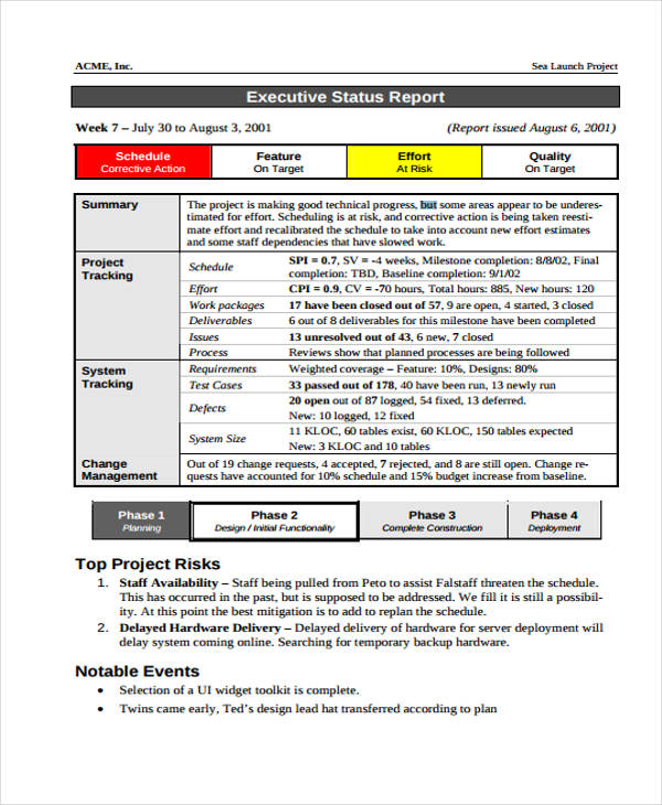 11+ Executive Report Templates - Word, PDF, Apple Pages