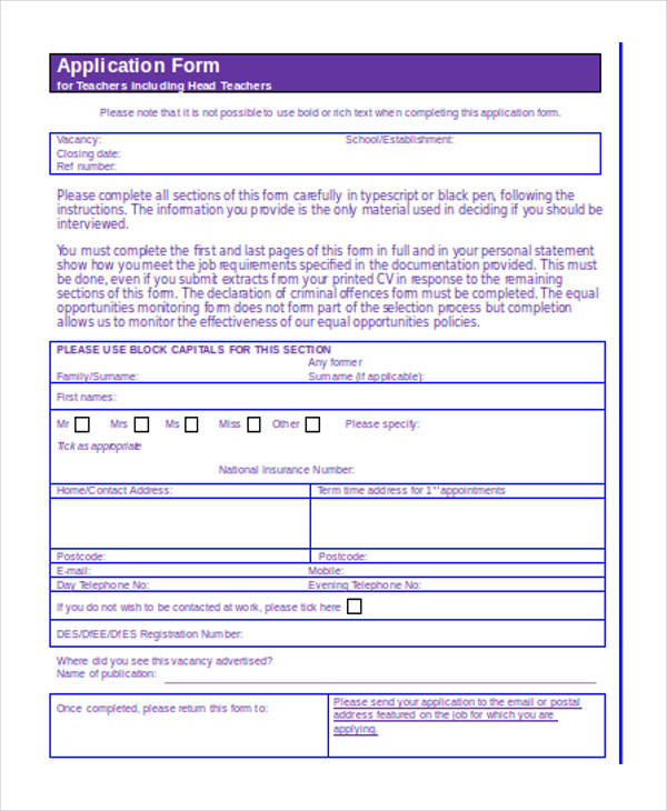 33+ Job Application Templates