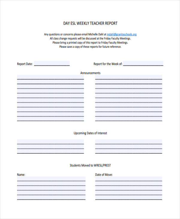 45+ Sample Weekly Report Templates - Word, PDF | Free & Premium Templates